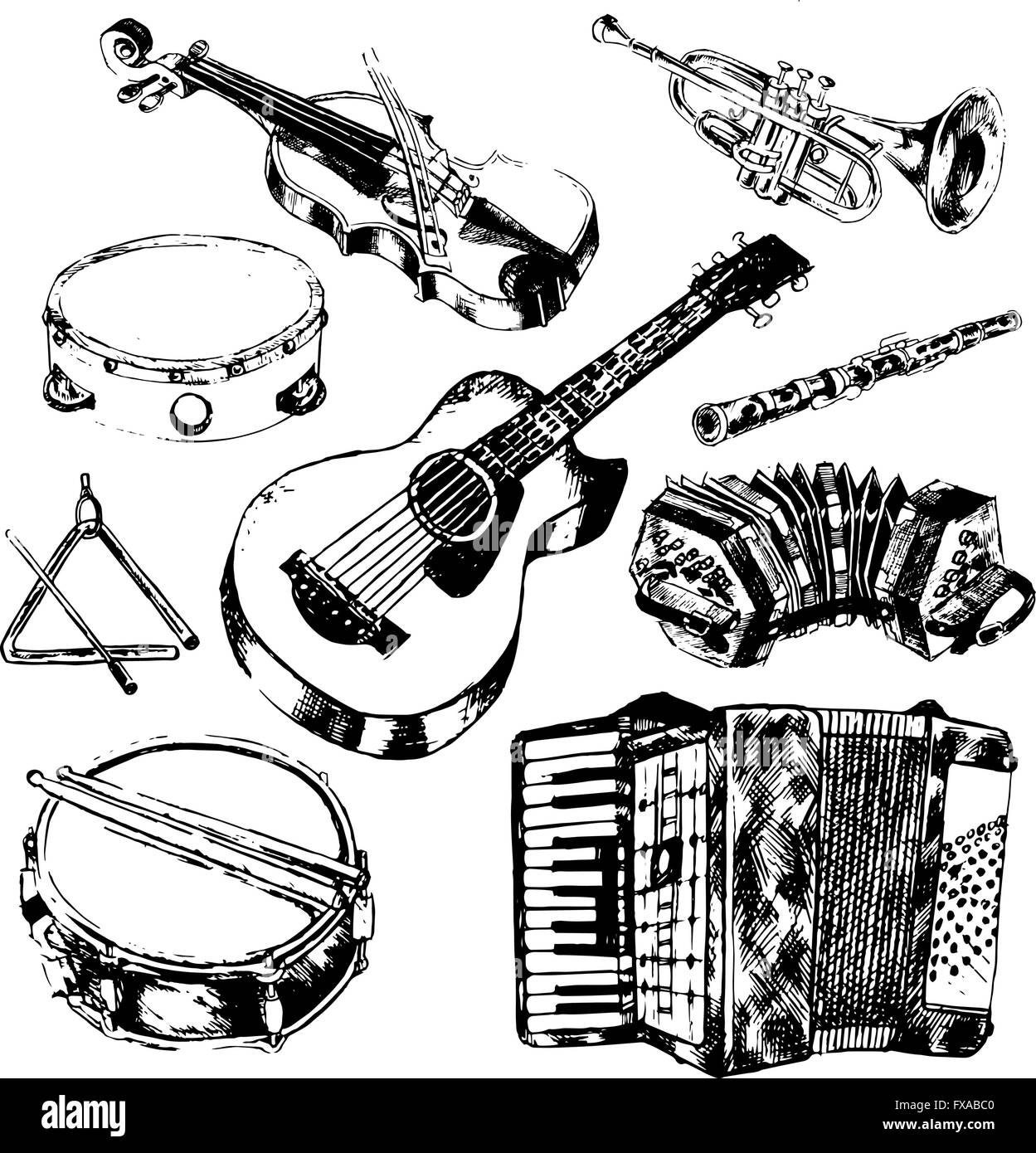 Musical instruments icons set Stock Vector Image & Art - Alamy