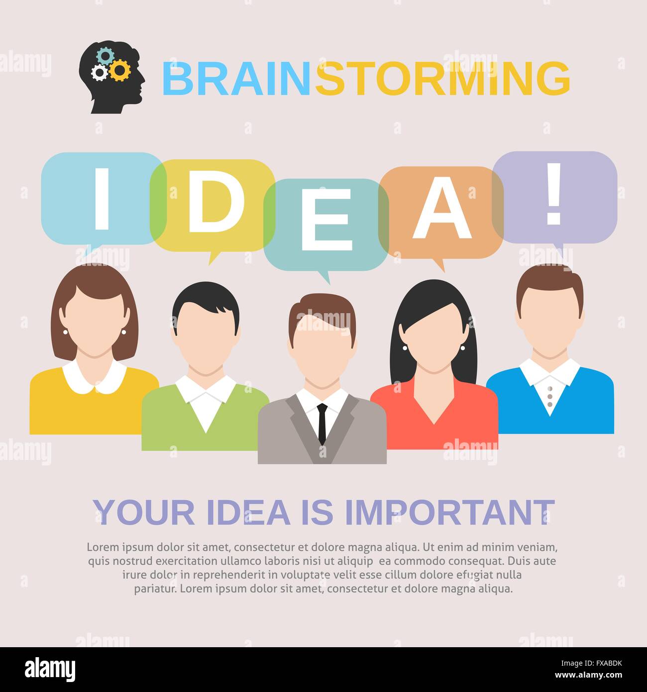 Idea brainstorming concept Stock Vector Image & Art - Alamy