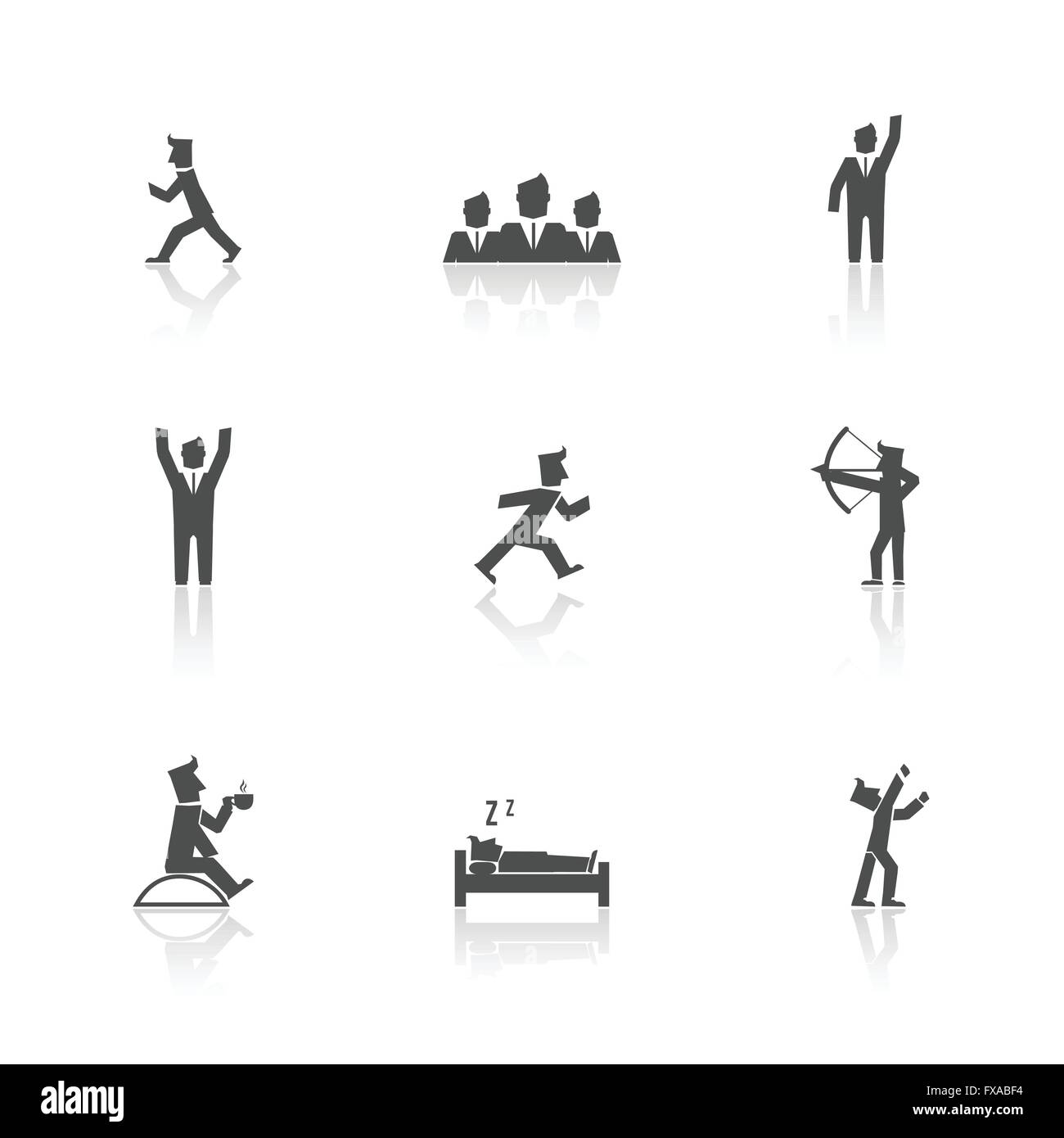 Sleeping archer Stock Vector Images - Alamy