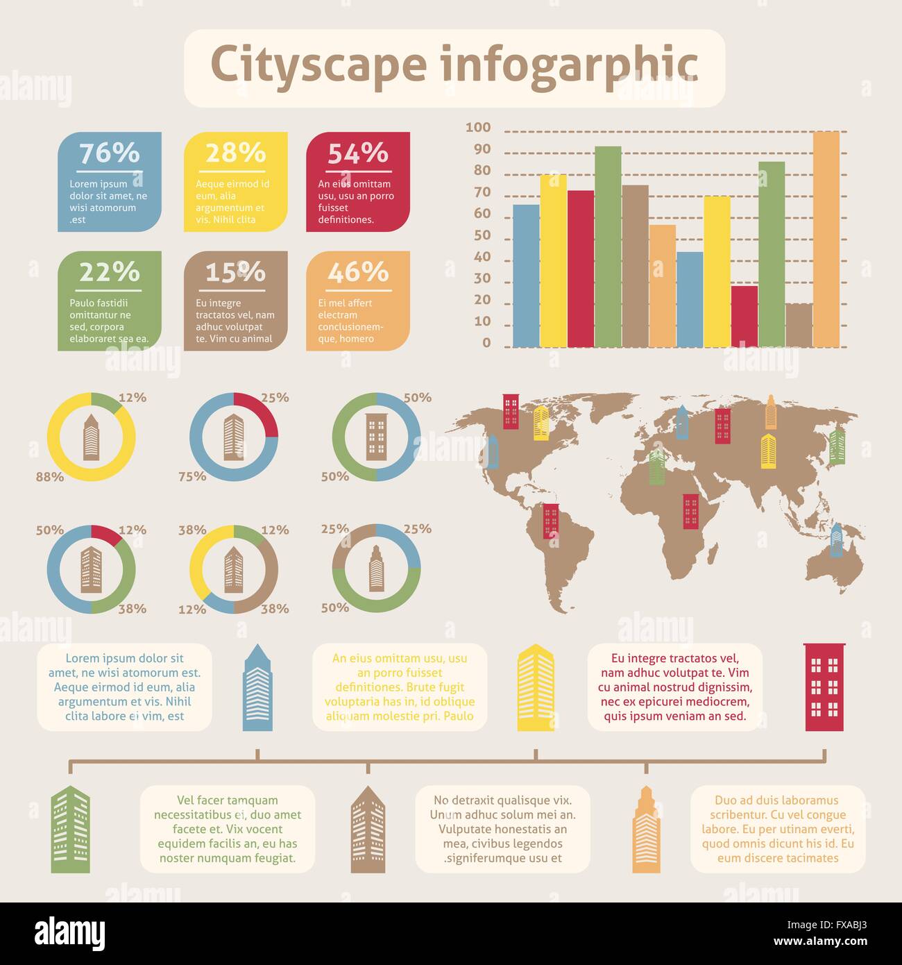 Cityscape icons infographic Stock Vector Image & Art - Alamy