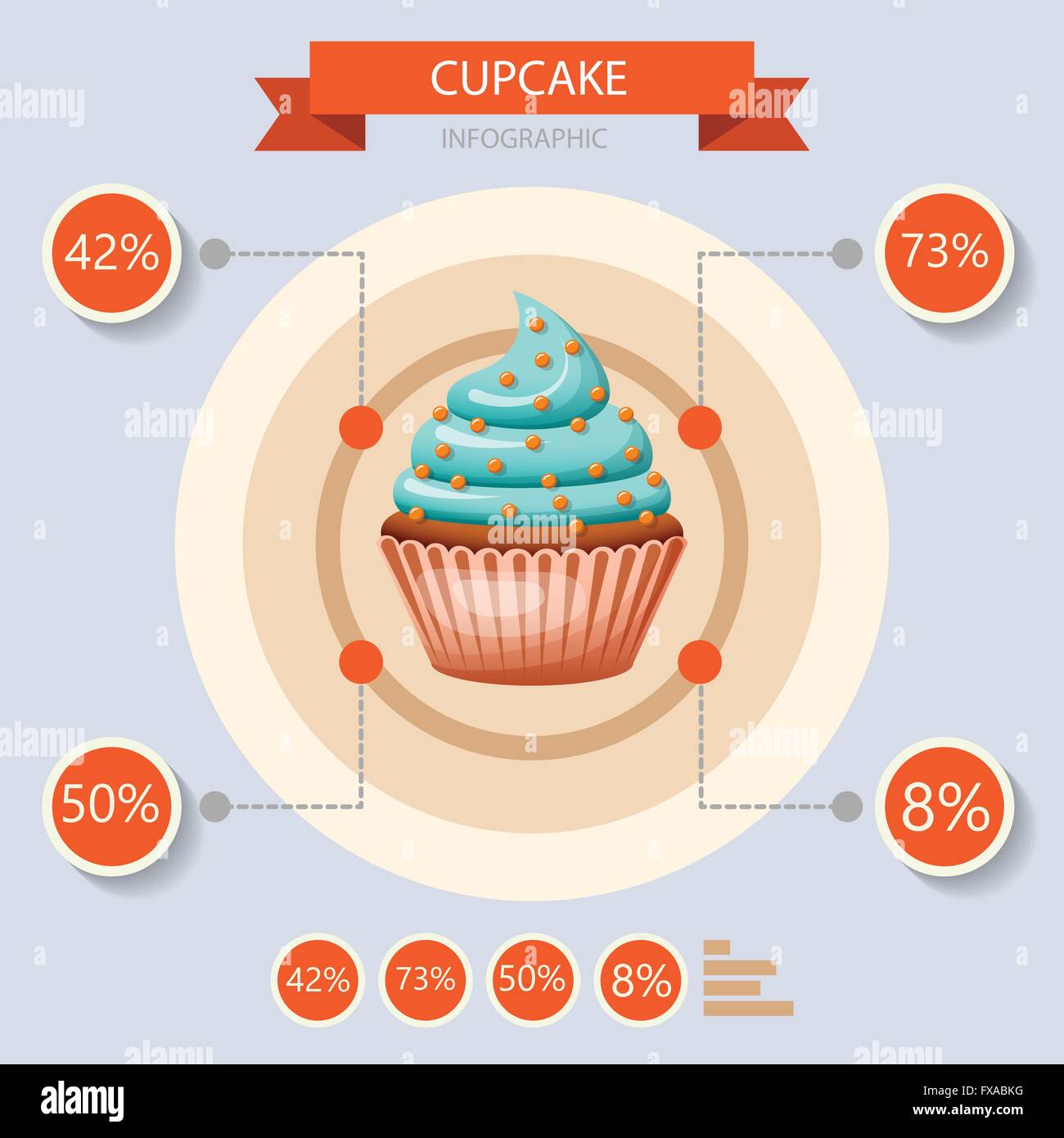 Cupcake infographics set Stock Vector Image & Art - Alamy