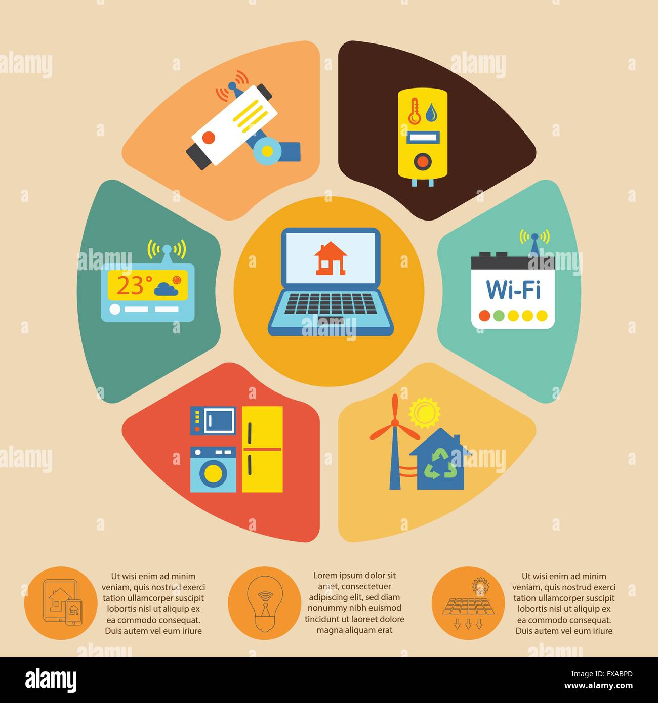 Smart home infographics Stock Vector Image & Art - Alamy