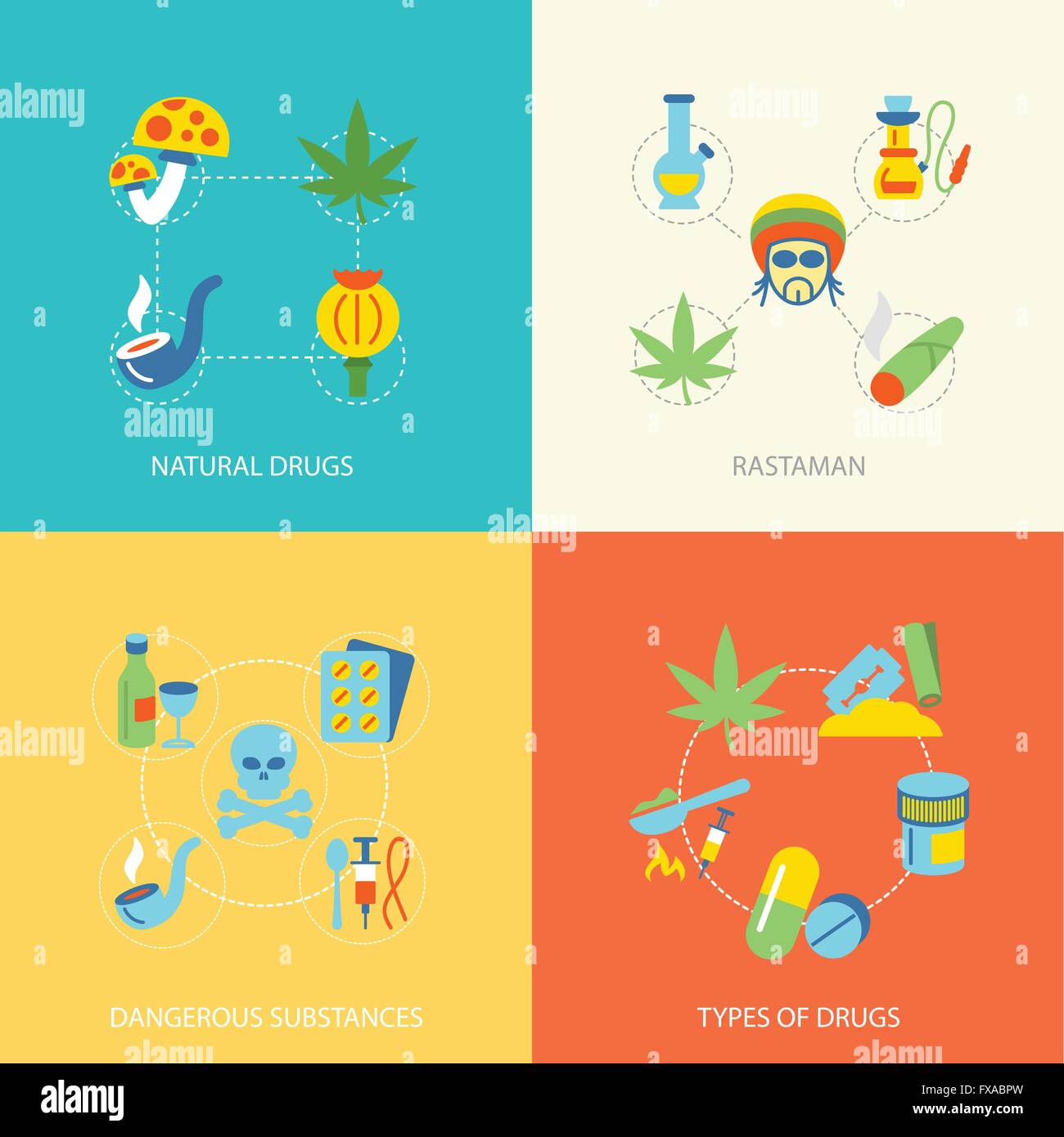 No drugs concept sign Stock Vector Images - Alamy