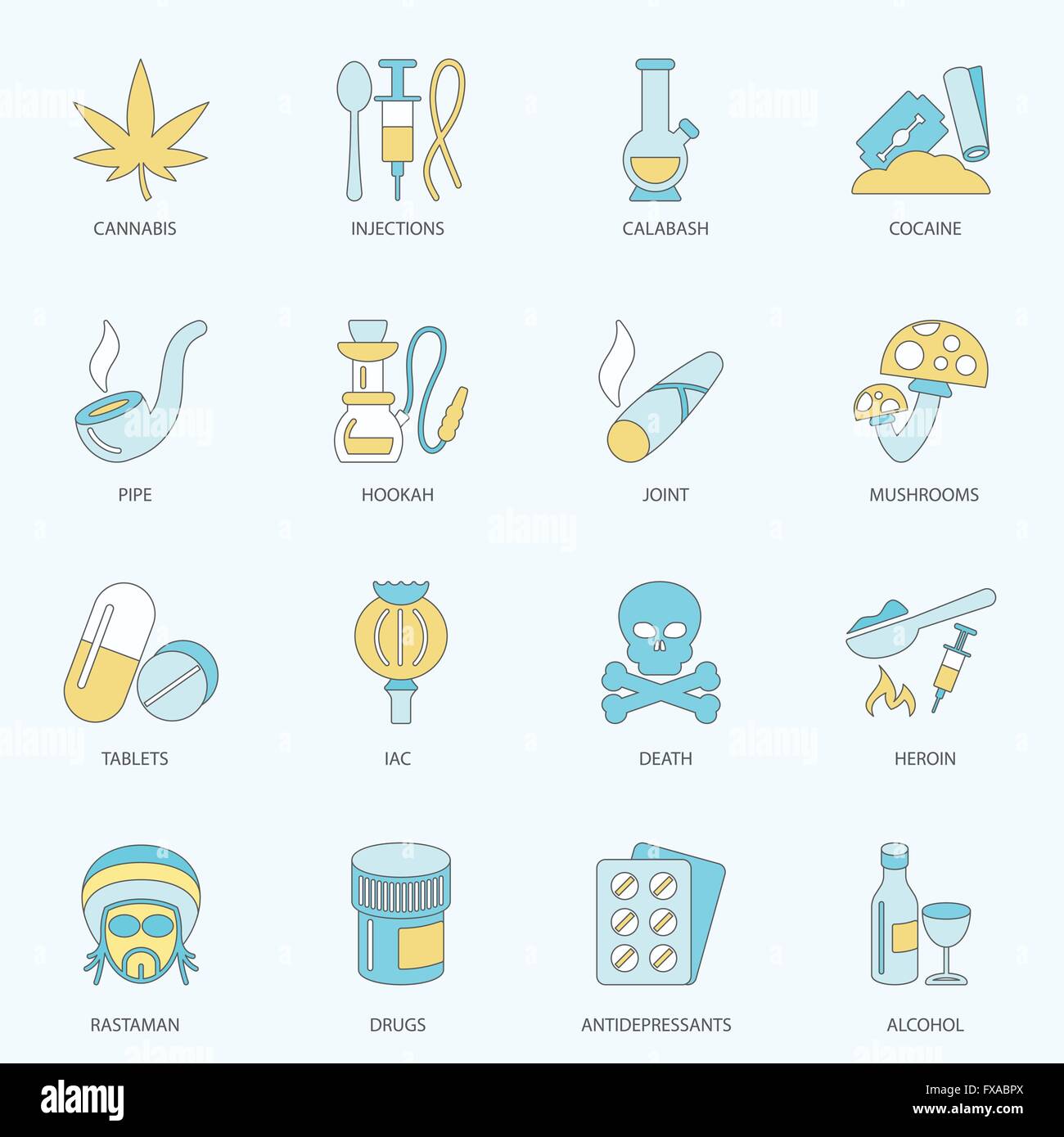 Cocaine line blade Stock Vector Images - Alamy