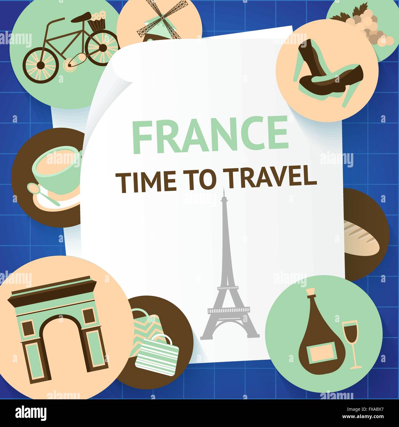 Paris background template Stock Vector Image & Art - Alamy