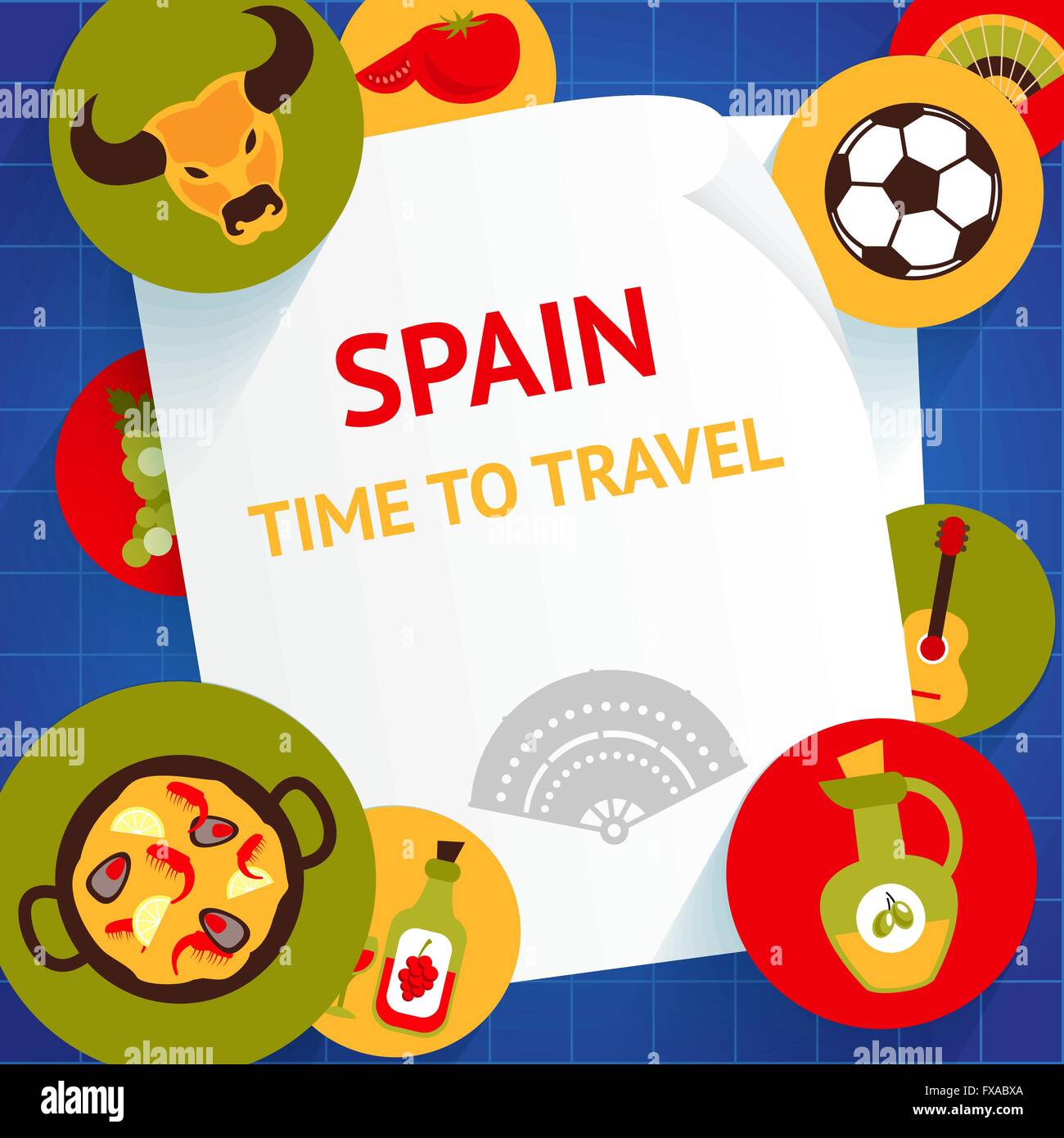Spain background template Stock Vector Image & Art - Alamy
