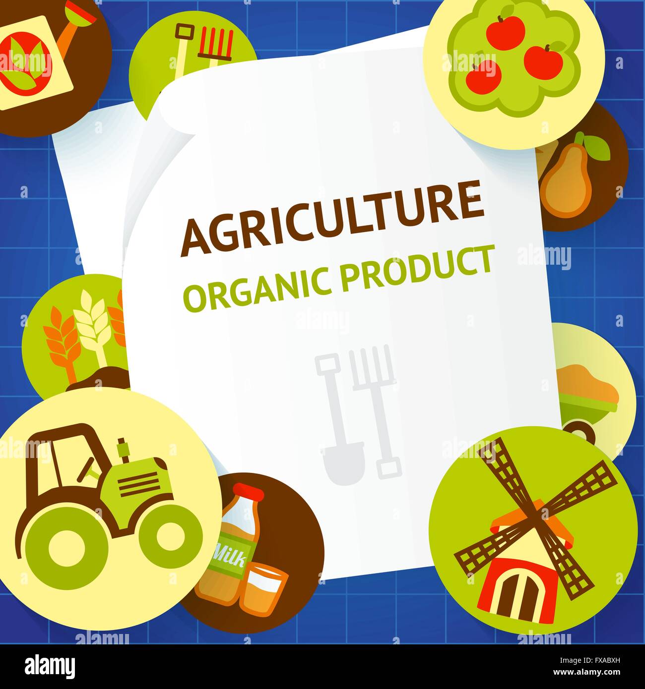 Agriculture background template Stock Vector Image & Art - Alamy