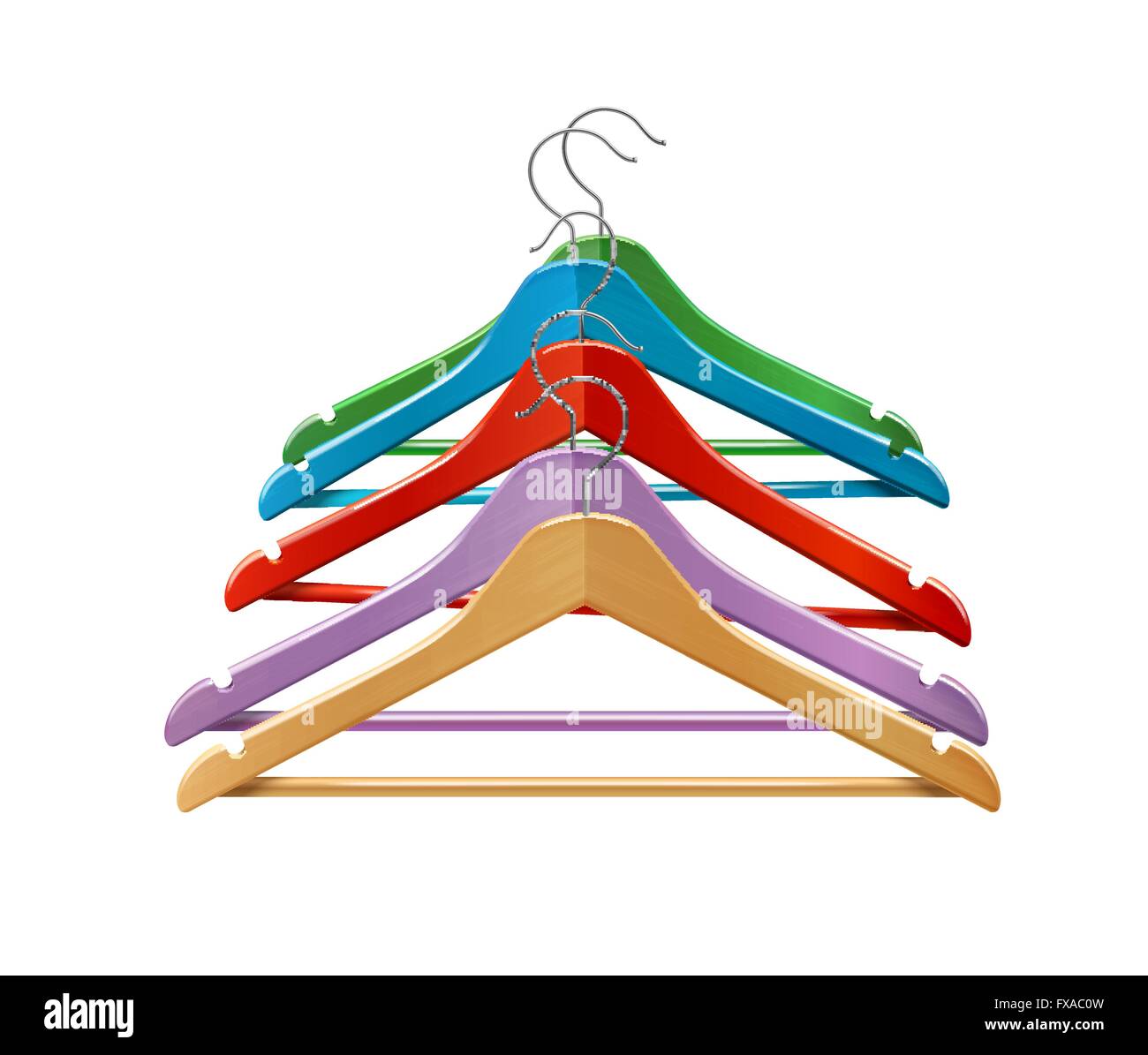 Clothes hangers colored Stock Vector Image & Art - Alamy