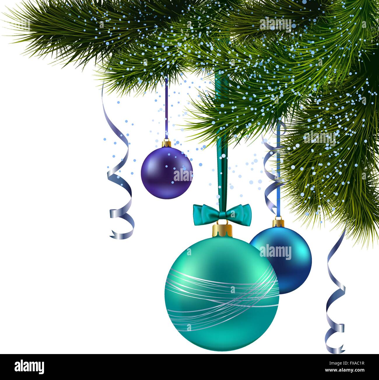 Christmas tree branch Stock Vector Image & Art - Alamy