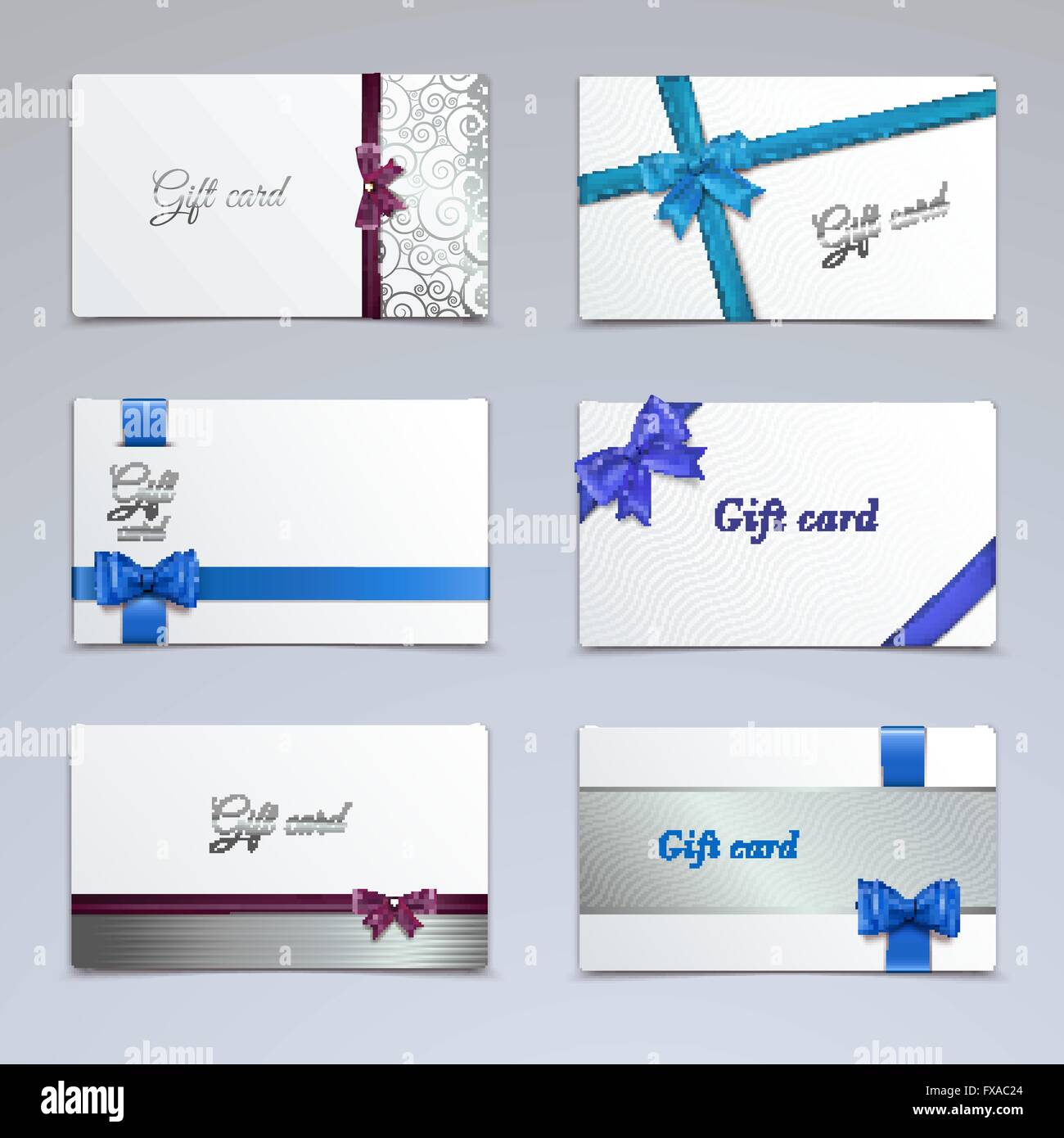 Gift cards set Stock Vector Image & Art - Alamy
