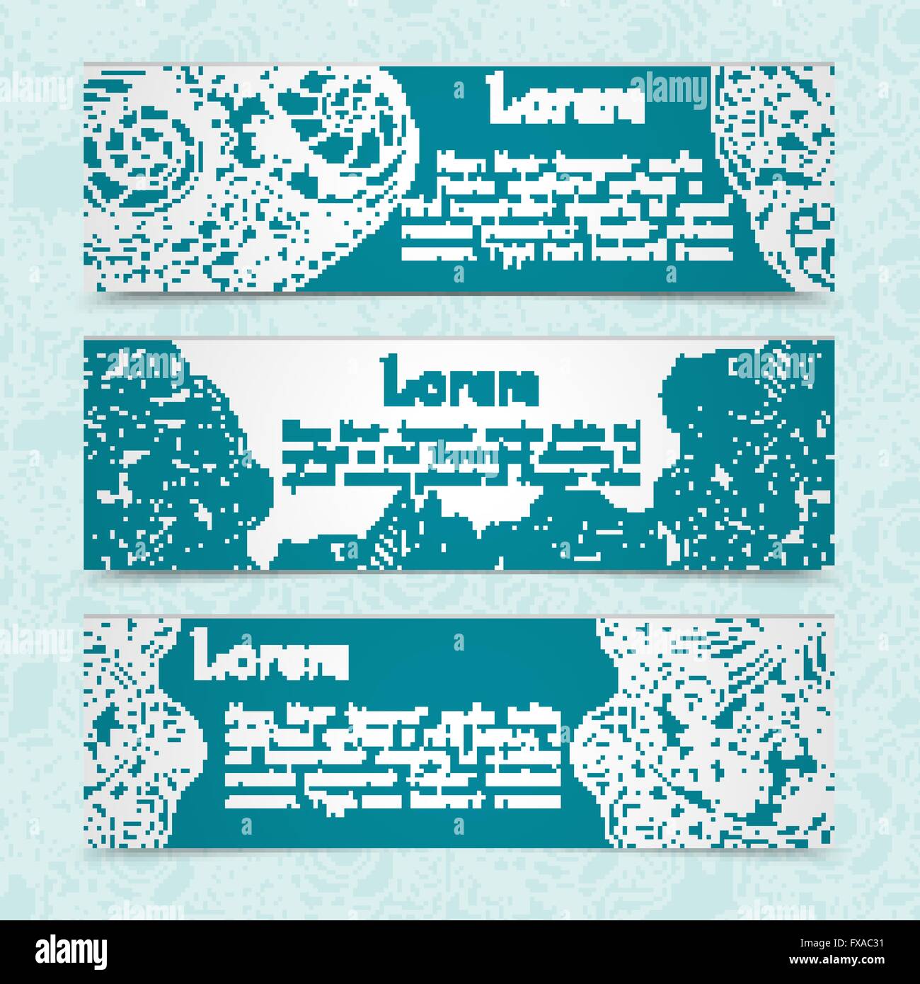 Old horizontal background banner Stock Vector Images - Alamy