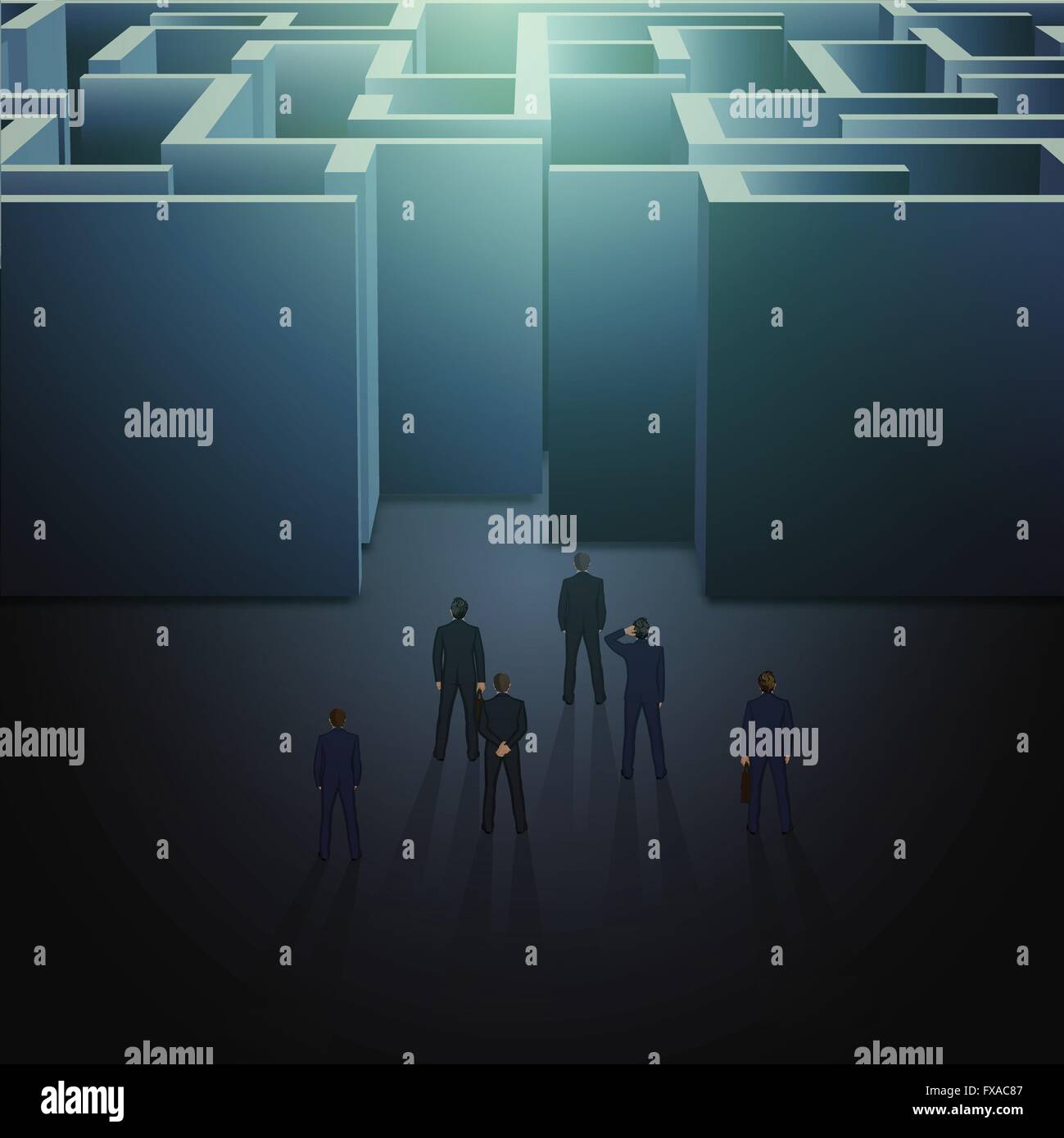 Maze business concept Stock Vector Image & Art - Alamy