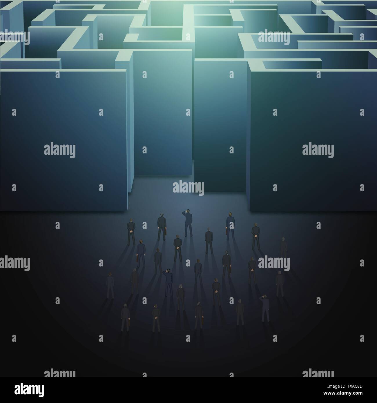 Large maze Stock Vector Images - Alamy