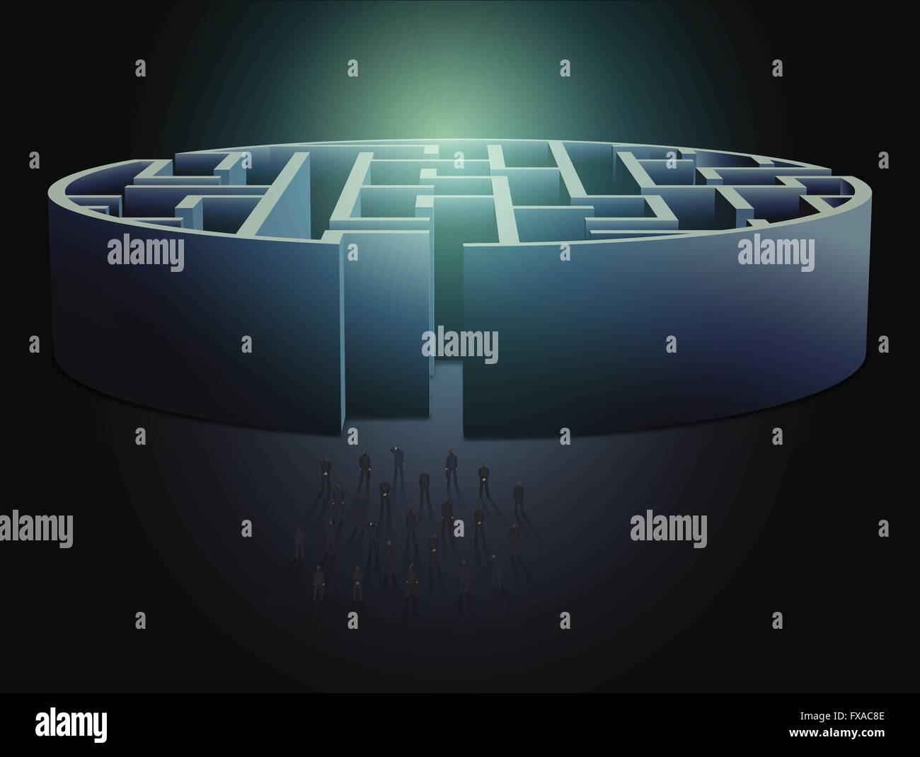 Large maze Stock Vector Images - Alamy