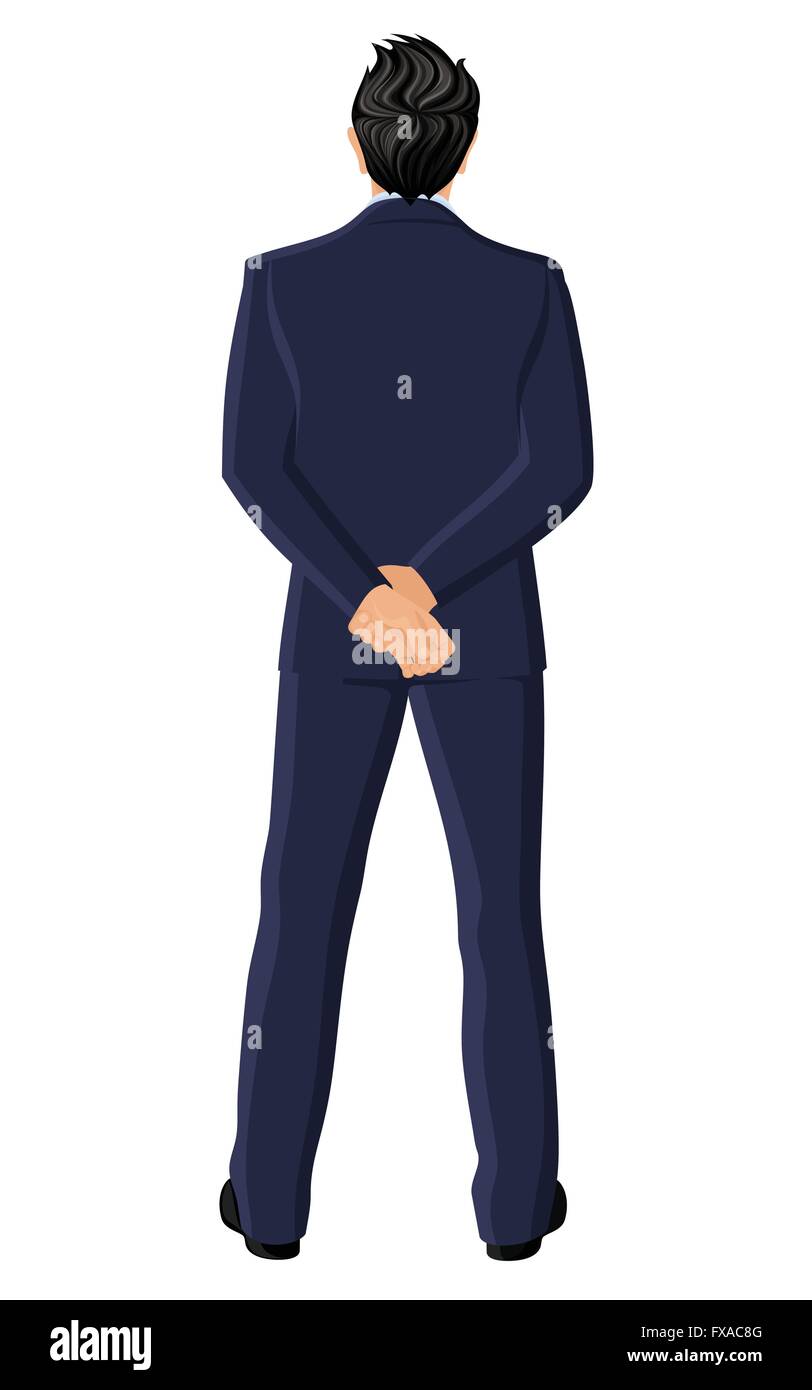 Businessman back view Stock Vector Image & Art - Alamy