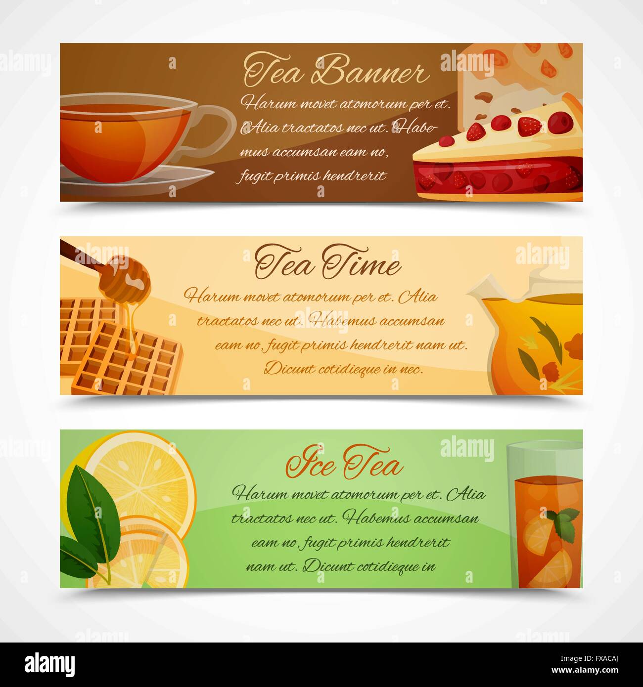Tea banners set Stock Vector Image & Art - Alamy