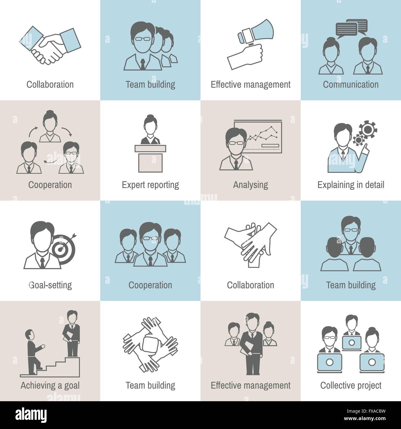 Reporting team Stock Vector Images - Alamy