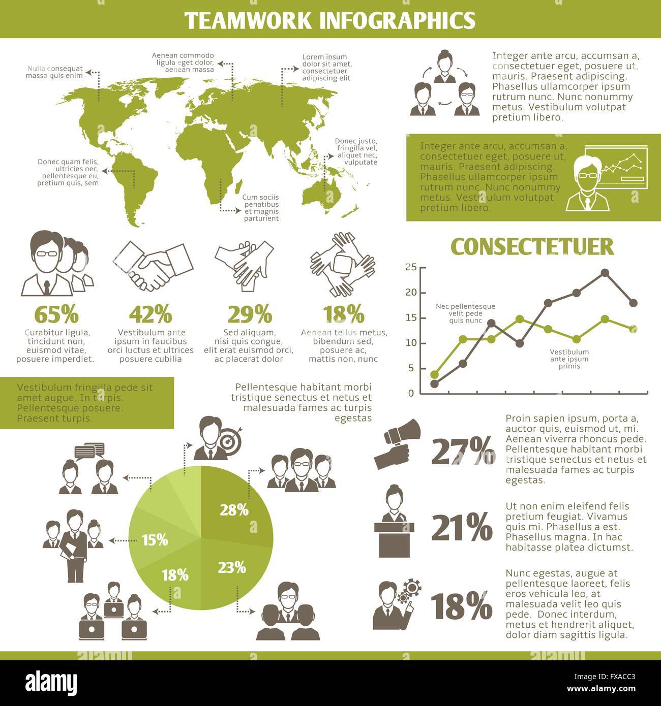 Teamwork business infographic Stock Vector Image & Art - Alamy