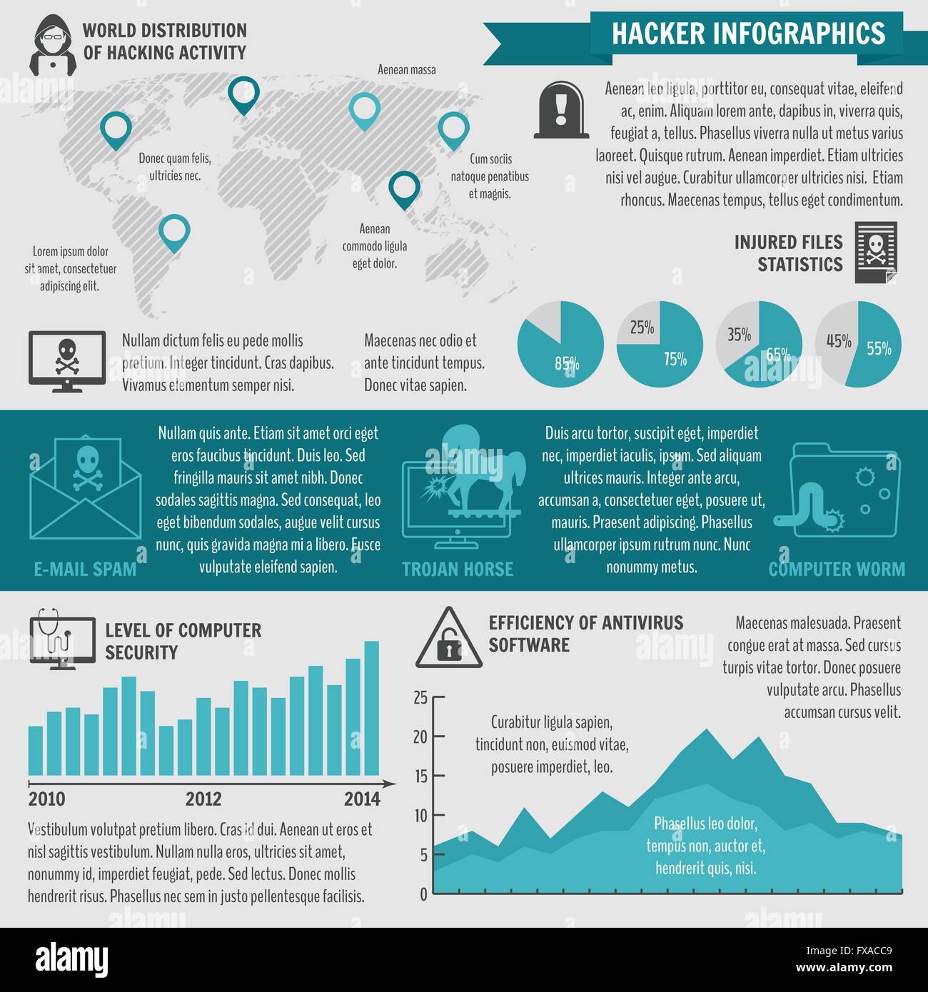 Hacker infographic elements Stock Vector Image & Art - Alamy