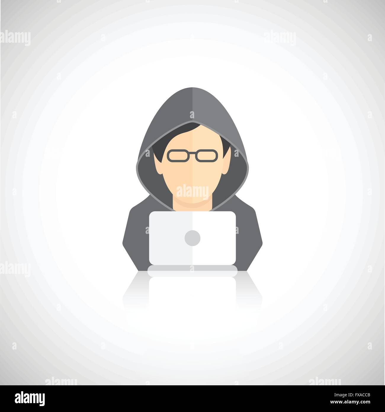 Hacker icons flat Stock Vector Image & Art - Alamy