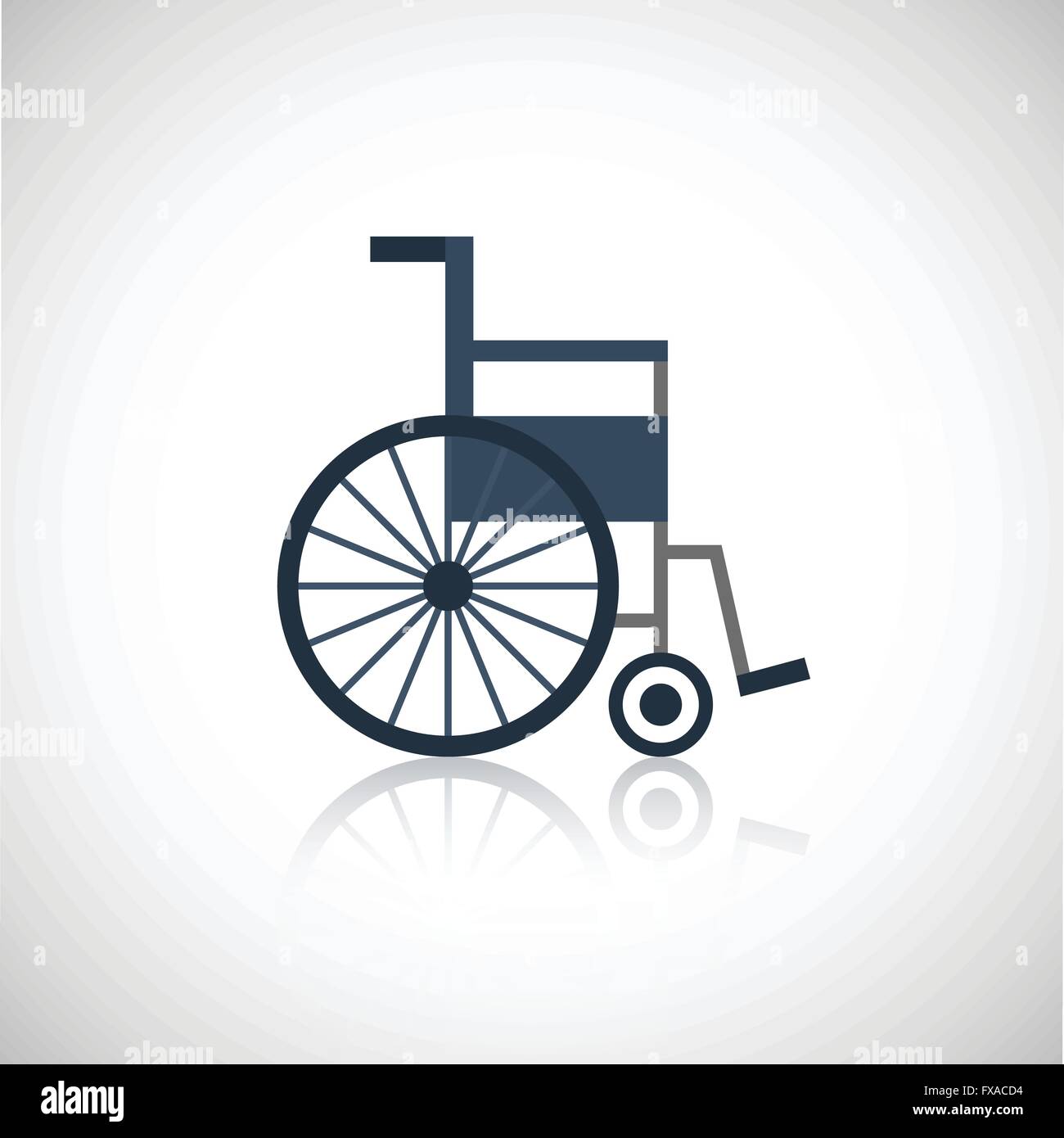 Wheel chair icon flat Stock Vector Image & Art - Alamy