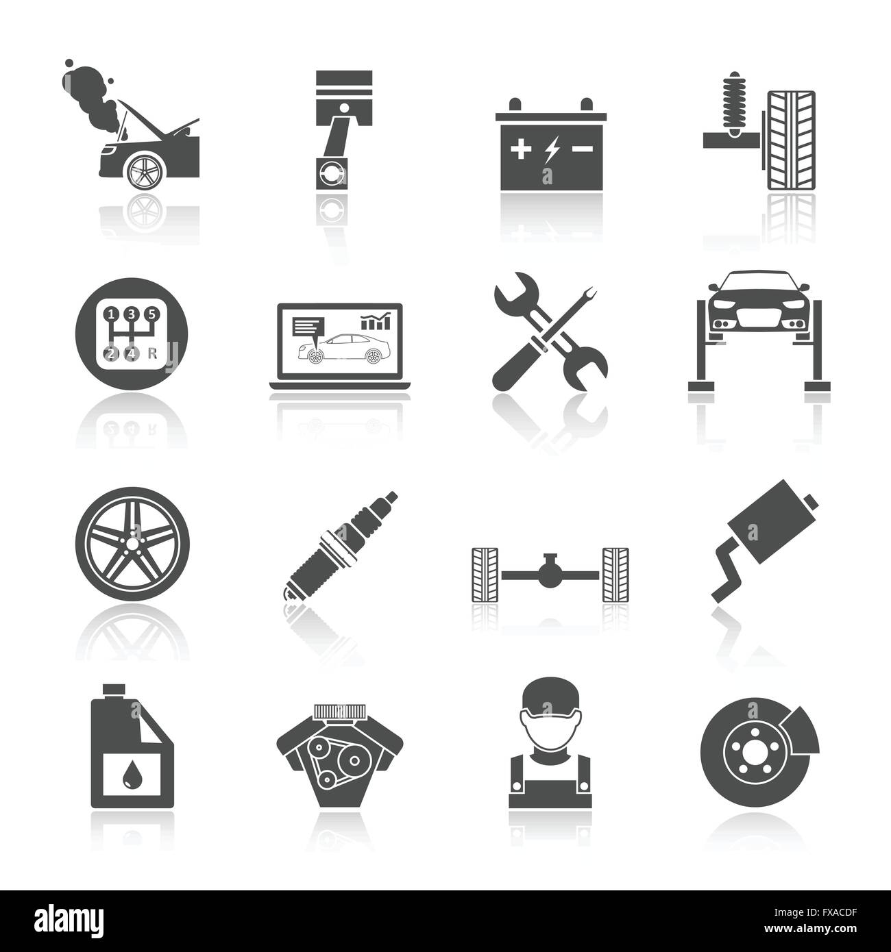 Mobile auto diagnostics Stock Vector Images - Alamy