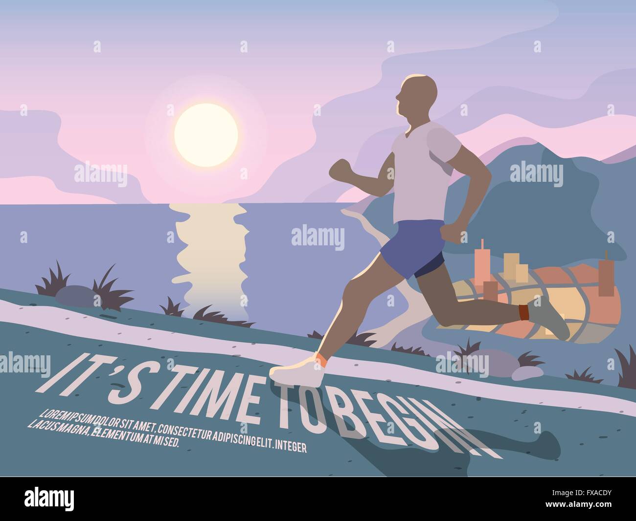 Running man fitness poster Stock Vector Image & Art - Alamy