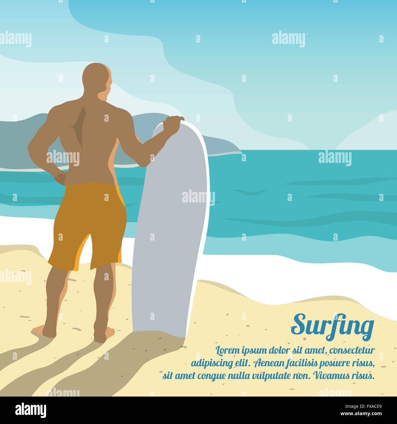 Surf competition poster hi-res stock photography and images - Alamy