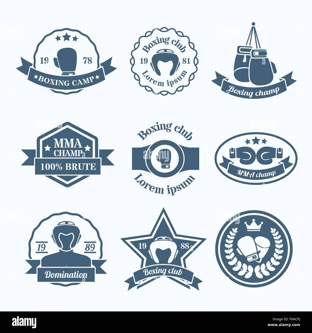 Professional boxing badge hi-res stock photography and images - Alamy