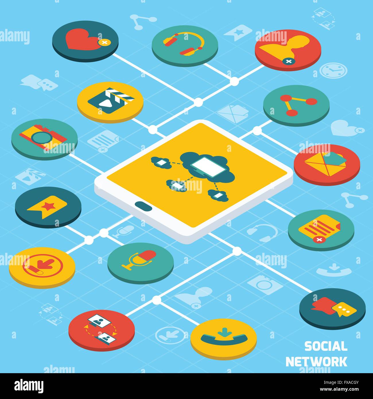 The social network still Stock Vector Images - Alamy