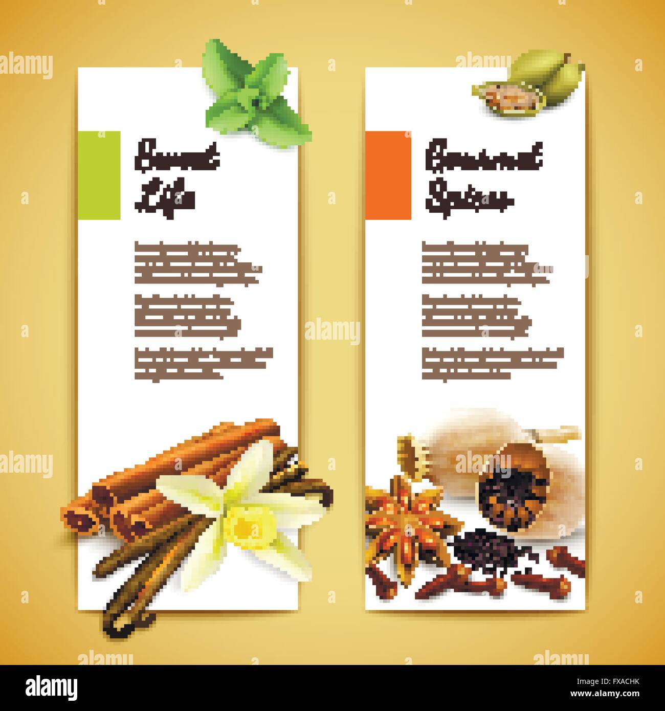 Spices banners vertical Stock Vector Image & Art - Alamy