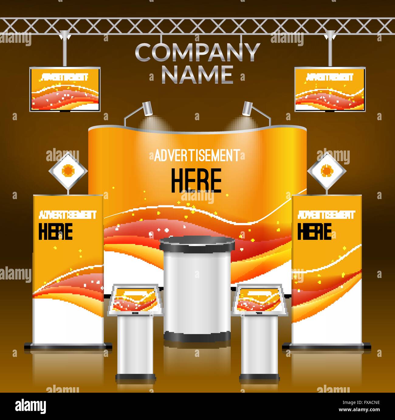 Trade fair stand exhibition Stock Vector Images - Alamy