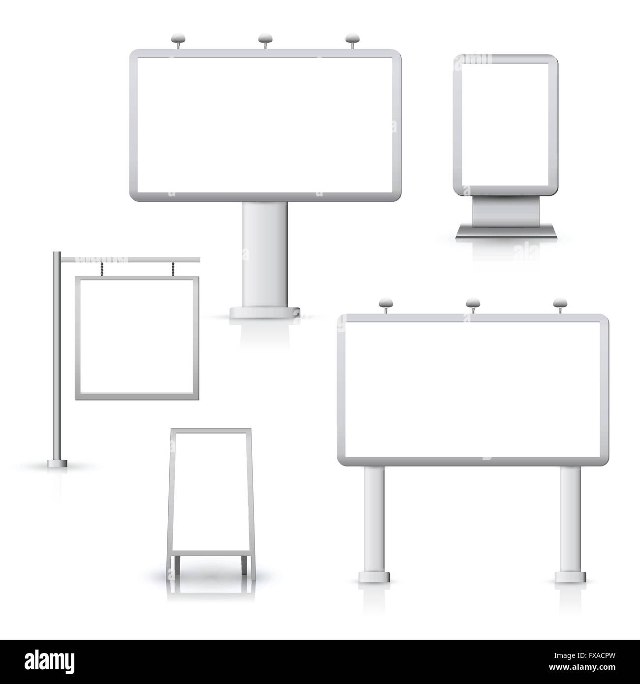Blank advertising boards Stock Vector Image & Art - Alamy