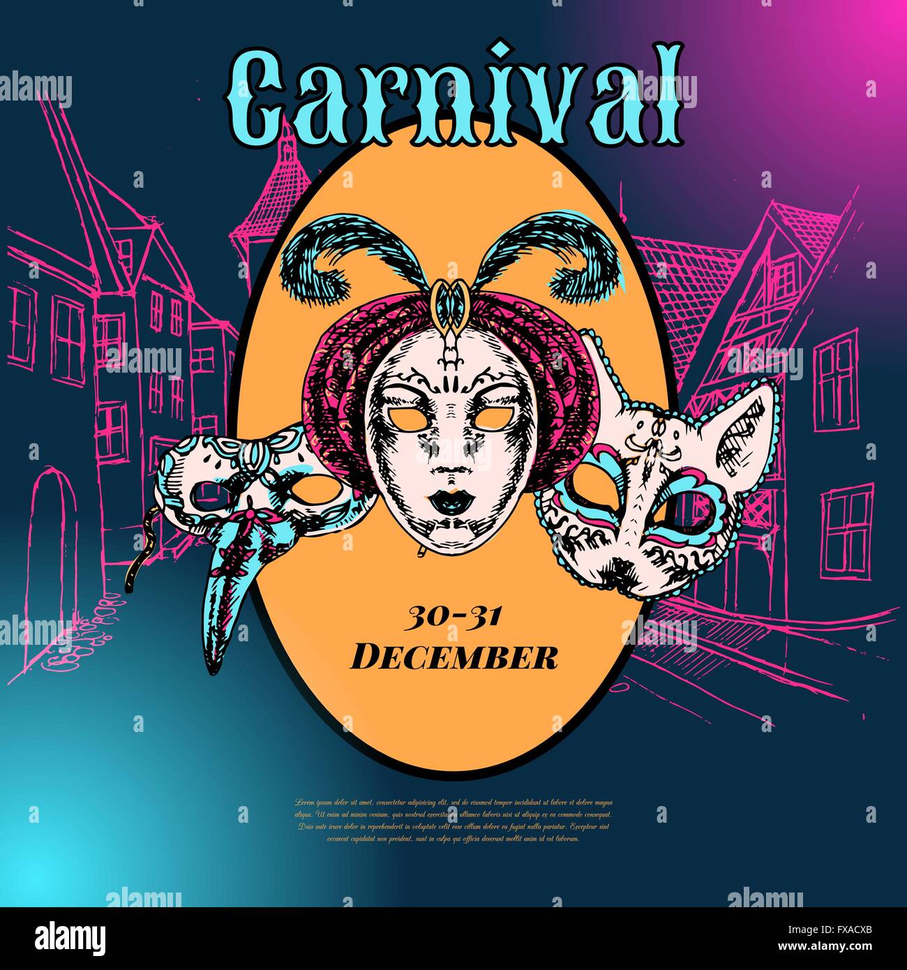 Paper made mask Stock Vector Images - Alamy