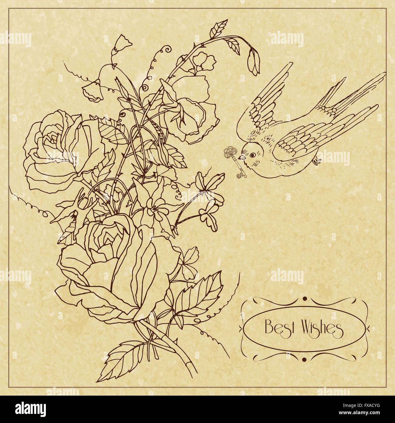 Sweet pea flowers garden Stock Vector Images - Alamy