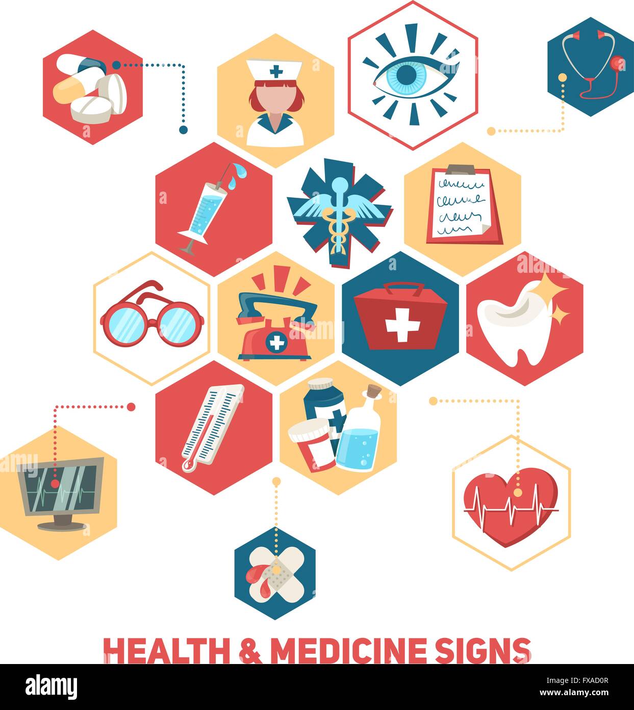 Health and medical signs concept Stock Vector Image & Art - Alamy