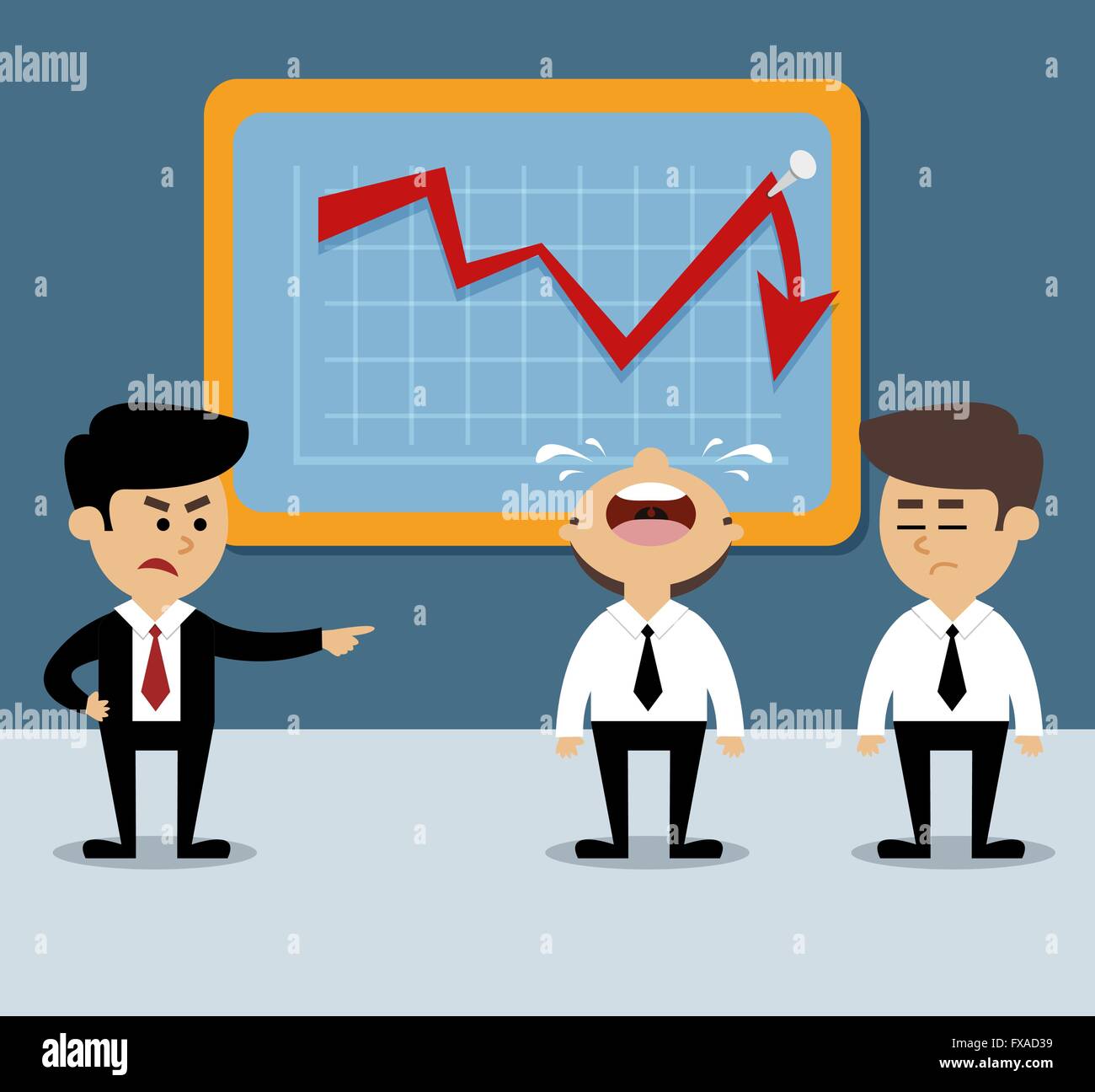 Business chart decrease Stock Vector Image & Art - Alamy