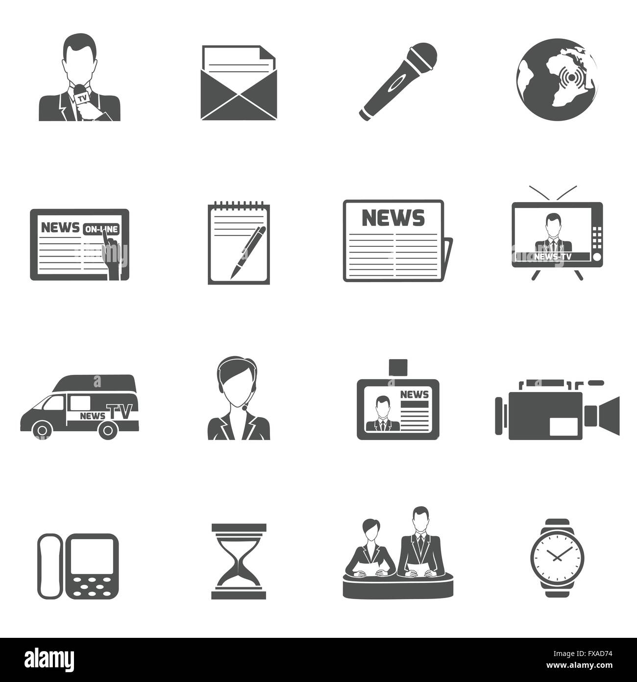 News site list Stock Vector Images - Alamy