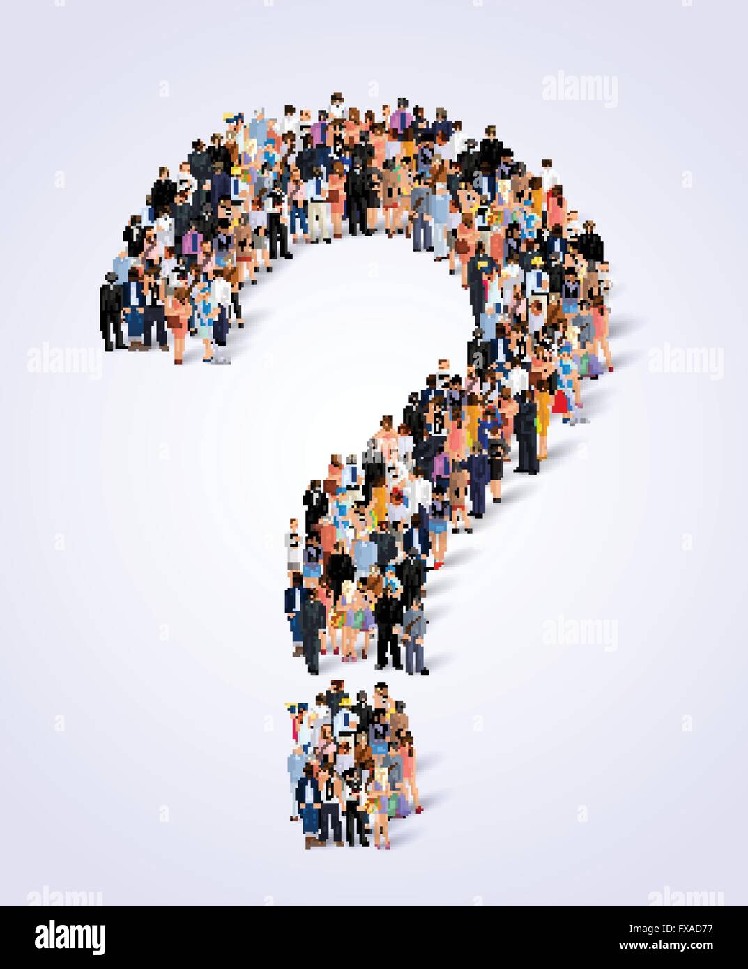 Group of people question poster Stock Vector Image & Art - Alamy