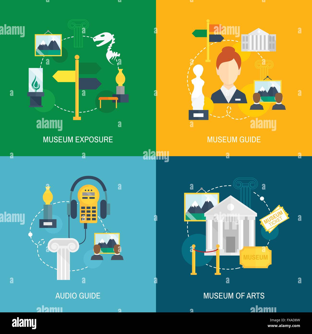 Museum audio guide isolated hi-res stock photography and images - Alamy