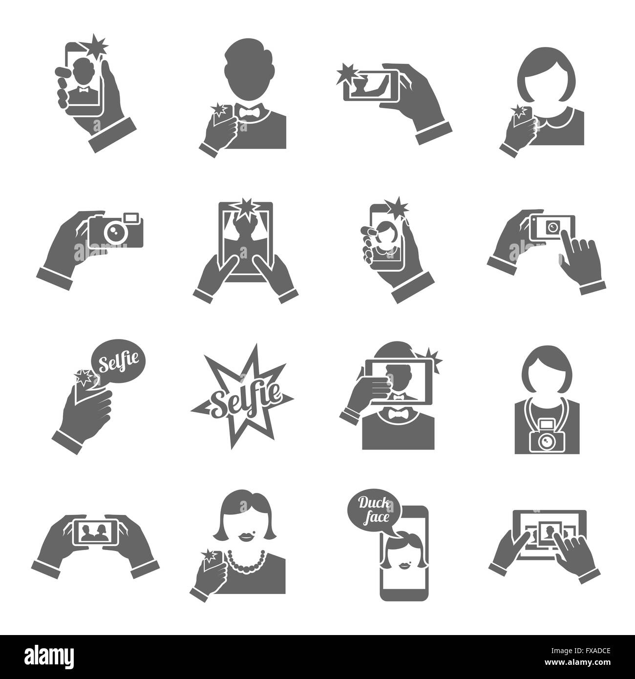 Hand symbol of taking picture Black and White Stock Photos & Images - Alamy