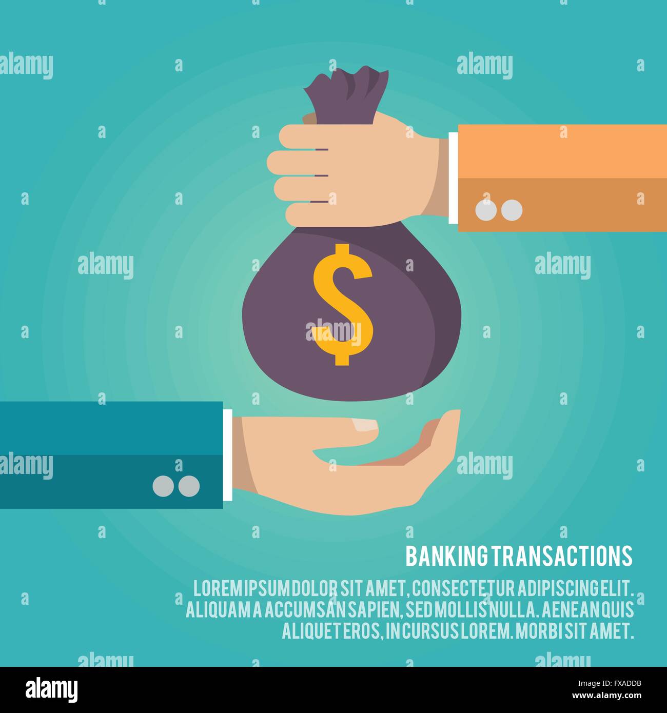 Money bag giving poster Stock Vector Image & Art - Alamy