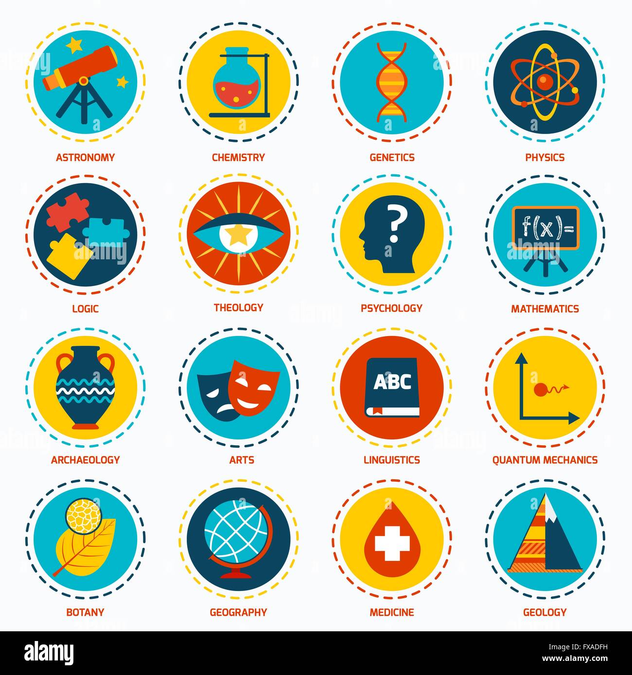 Science areas Stock Vector Images - Alamy