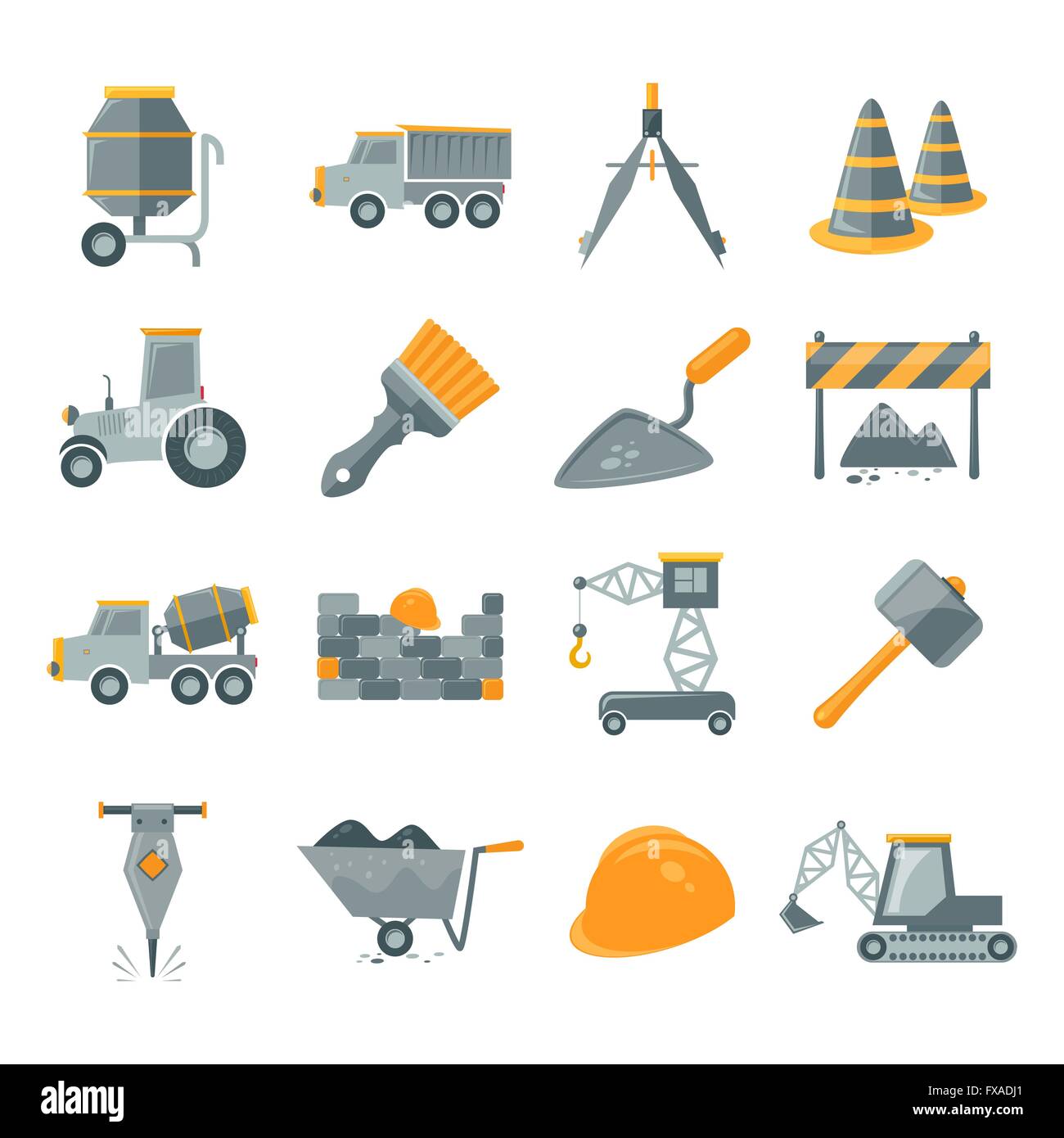 Construction icons set Stock Vector Image & Art - Alamy