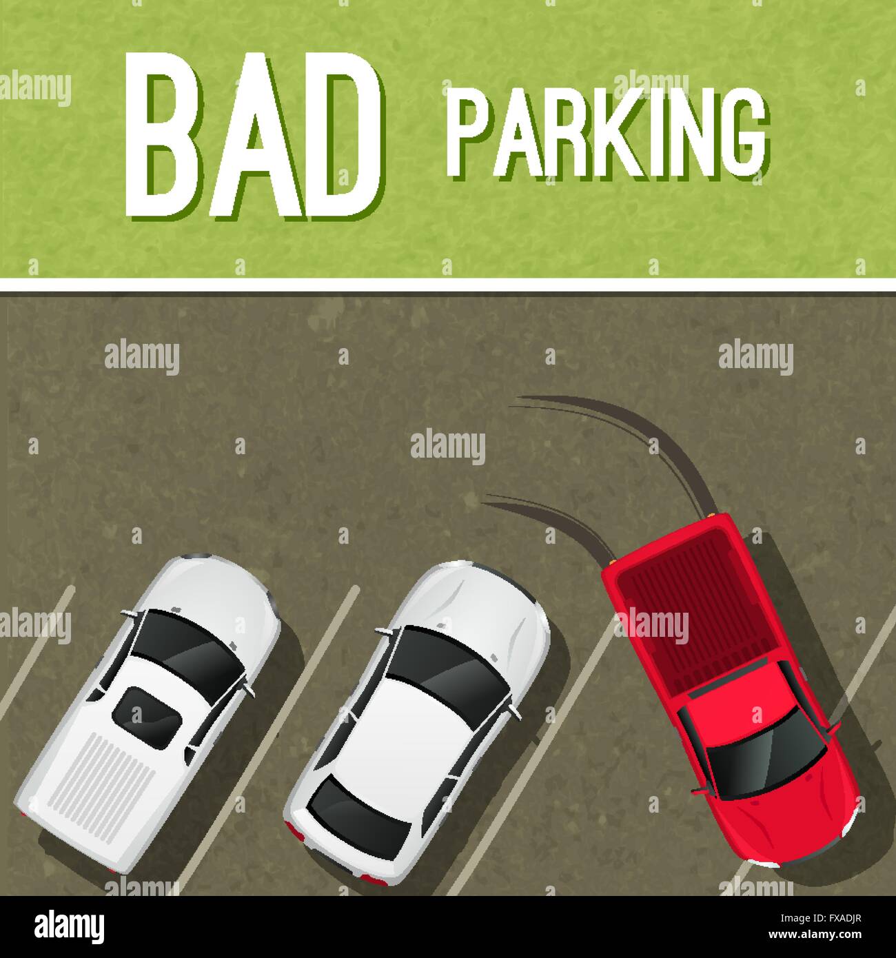Parking scene poster Stock Vector Image & Art - Alamy