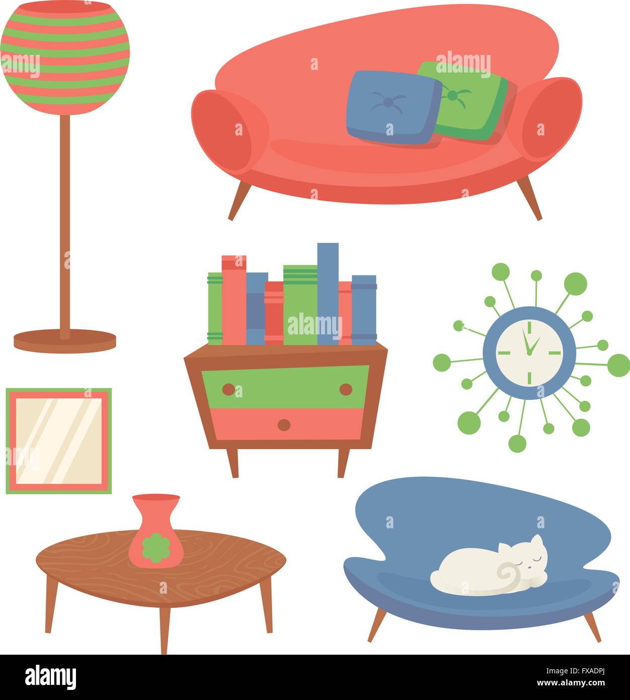 Interior design elements Stock Vector Image & Art - Alamy