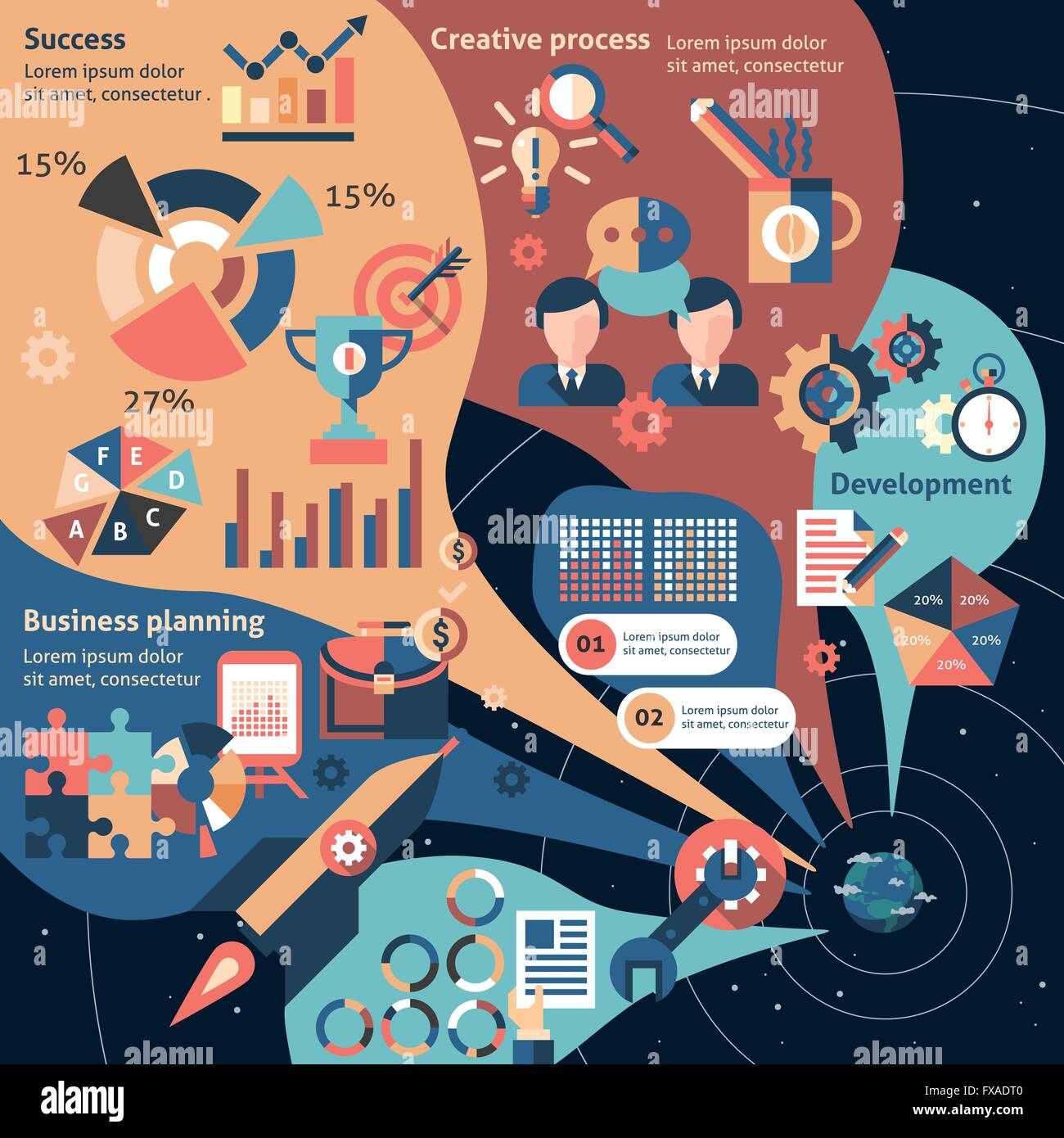 Creative infographic set Stock Vector Image & Art - Alamy