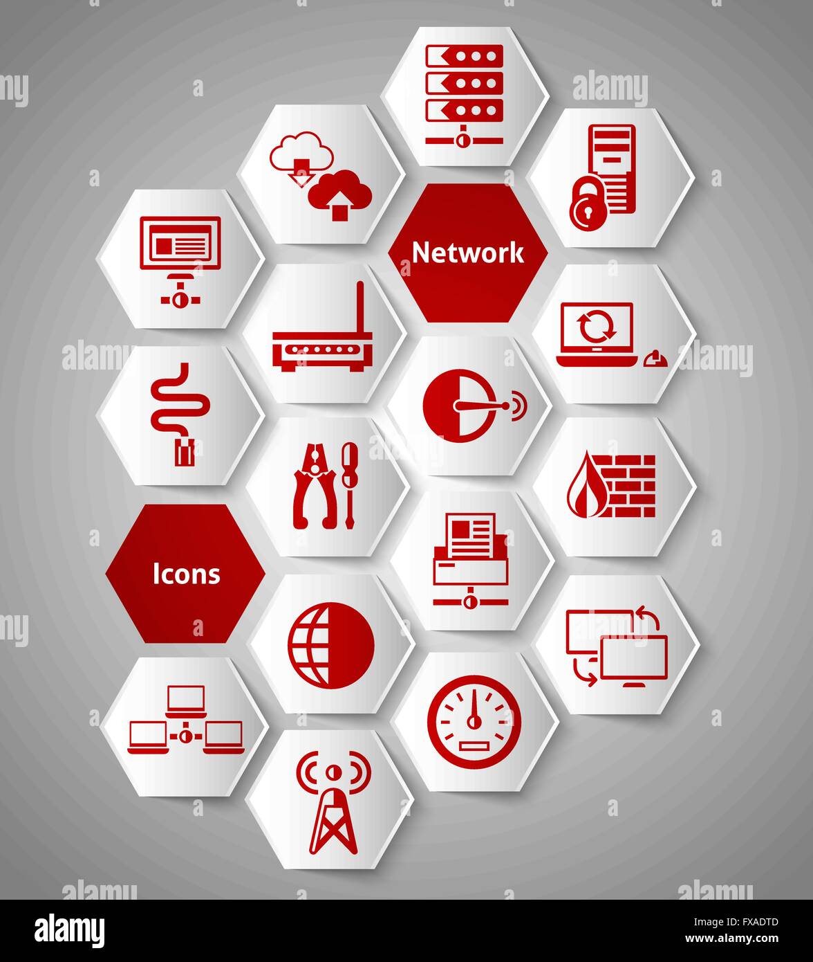 Network stickers set Stock Vector Image & Art - Alamy