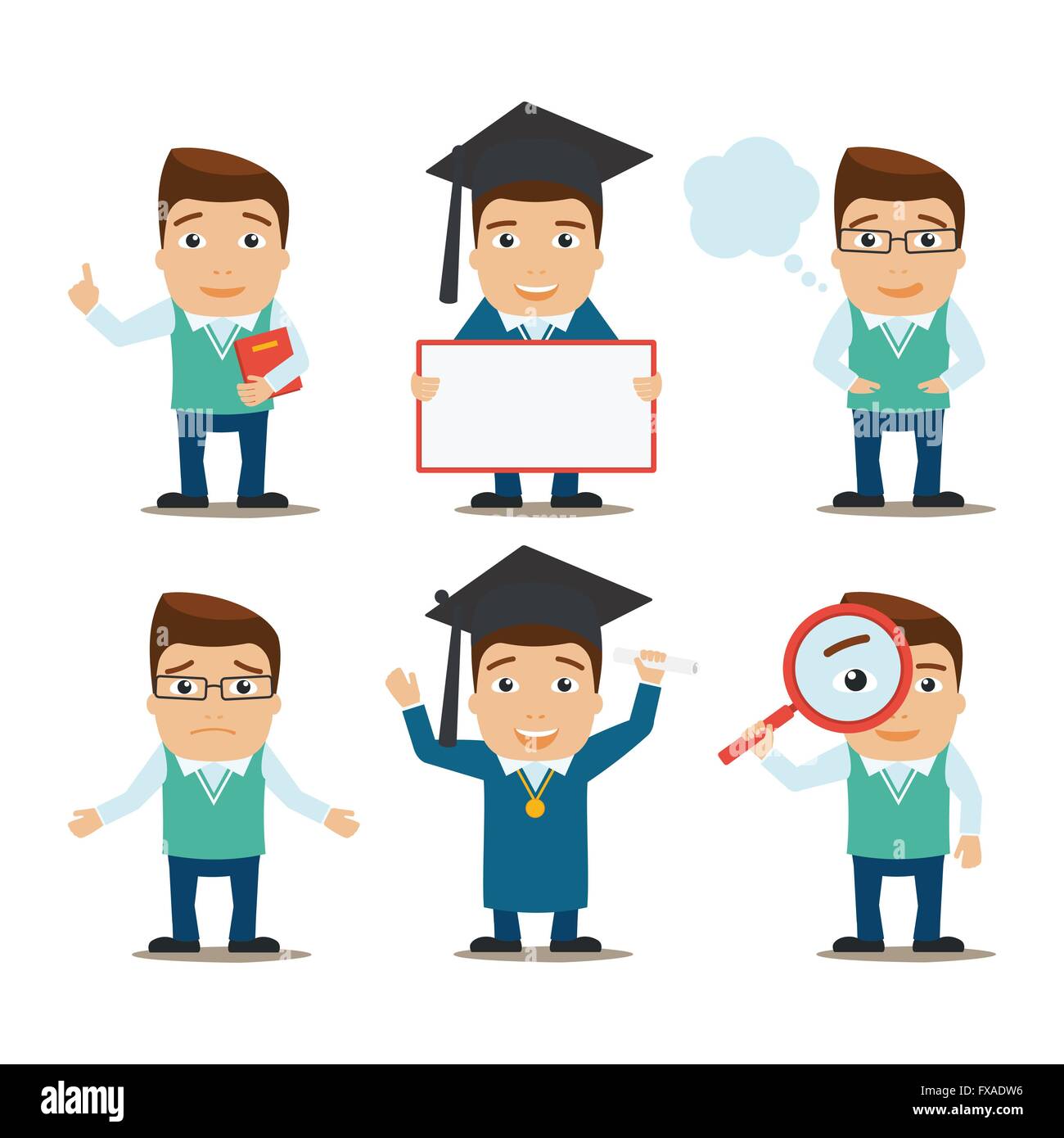 Education characters set Stock Vector Image & Art - Alamy