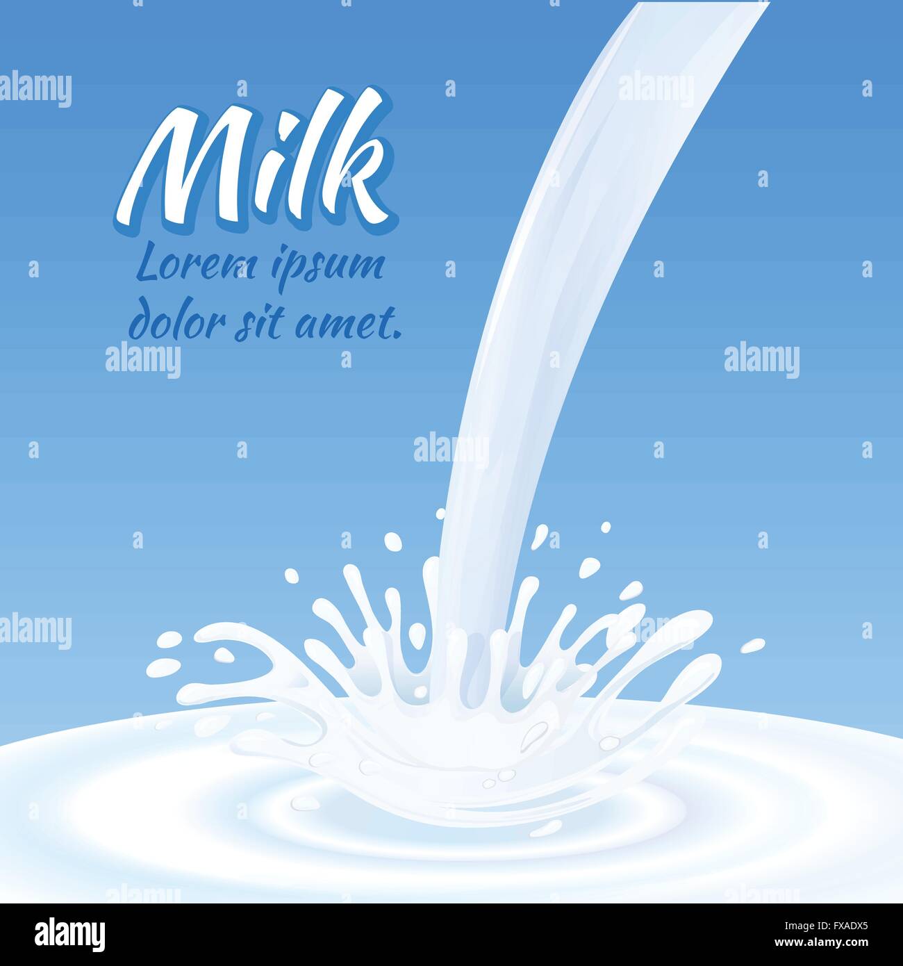 Milk splash background Stock Vector Image & Art - Alamy